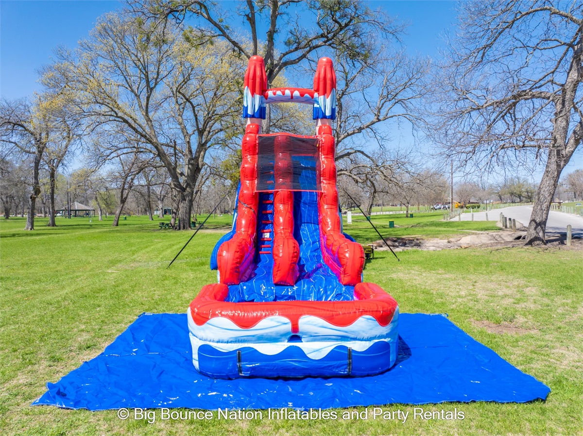 22ft Red, White and Cool Popsicle Waterslide - Hire in Kentucky | Big ...
