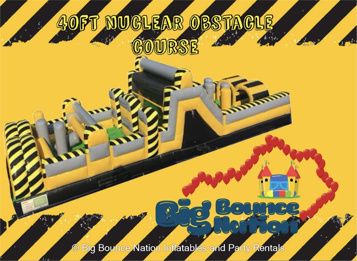 40ft Nuclear Obstacle Course - Hire in Kentucky | Big Bounce Nation ...